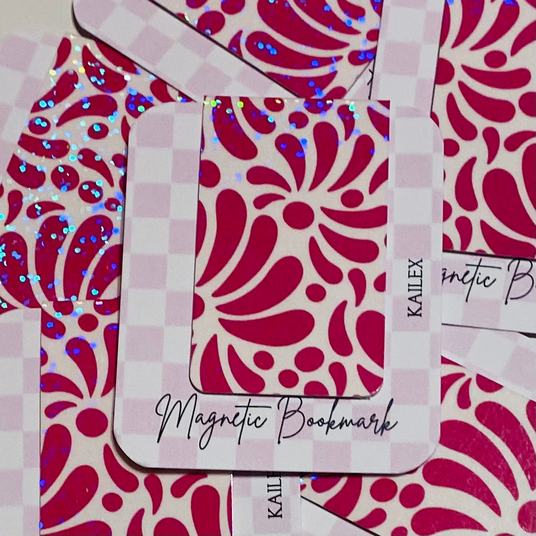 Magenta Talavera Holographic Magnetic Bookmark – Kailex Boutique